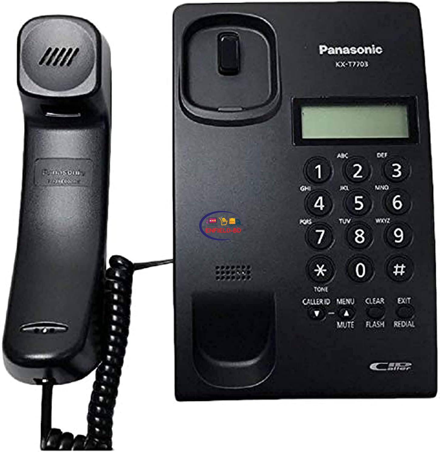 Panasonic KX-T7703 Slim Design Landline Phone।3-Step Ringer