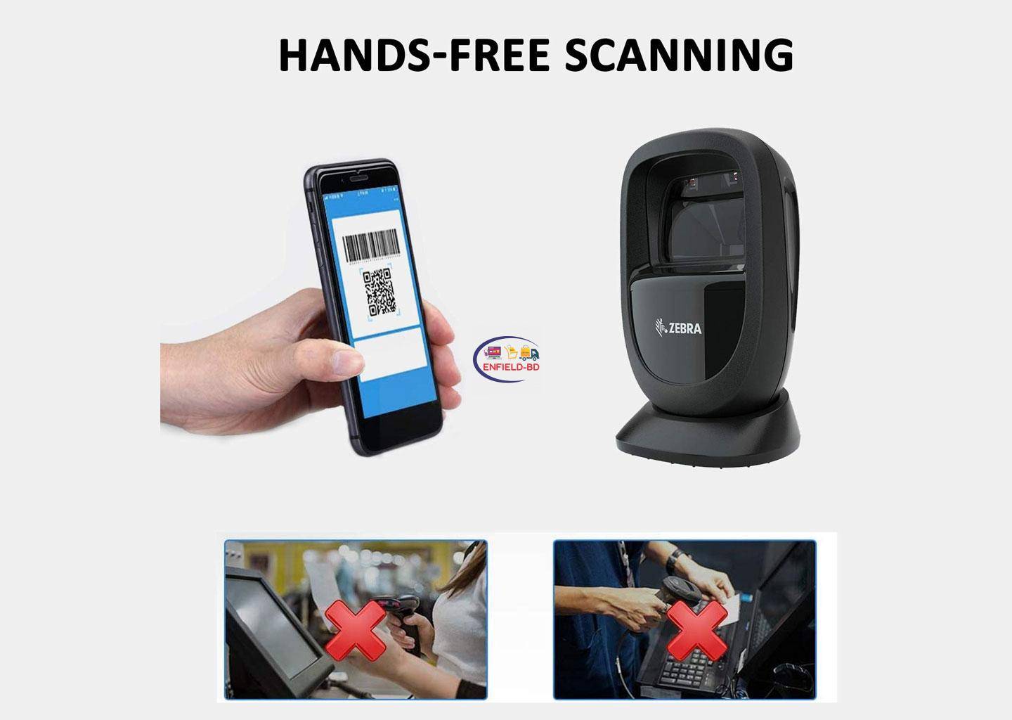Zebra DS9308 1D-2D-QR USB Barcode Intelligent Scanner