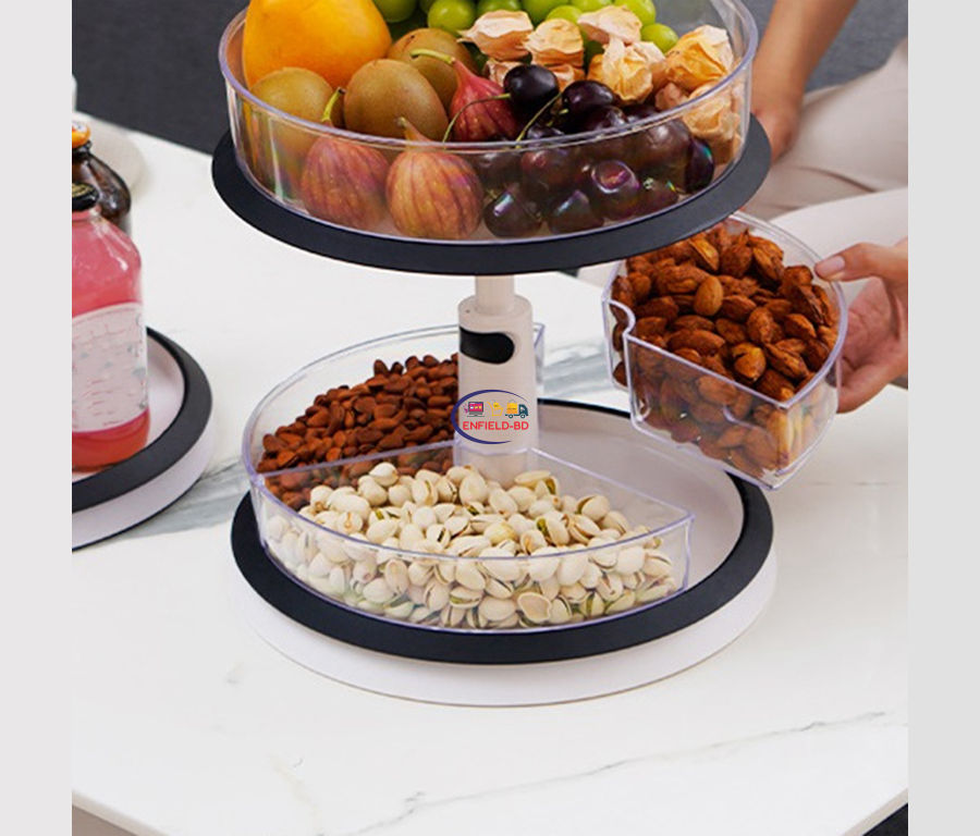 K2010 STORAGE ORGANIZER 360 Rotating Round Double Layer