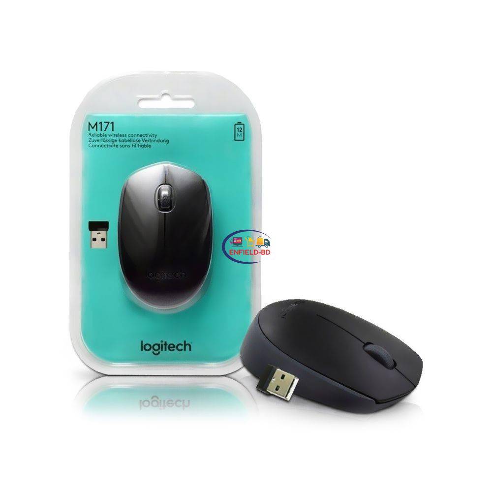 Logitech M171 Wireless Mouse with USB Nano-receiver 2.4Ghz