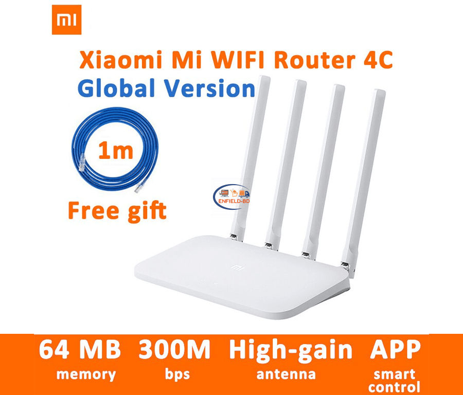 MI SMART ROUTER 4C 300 Mbps With 4 High-performance