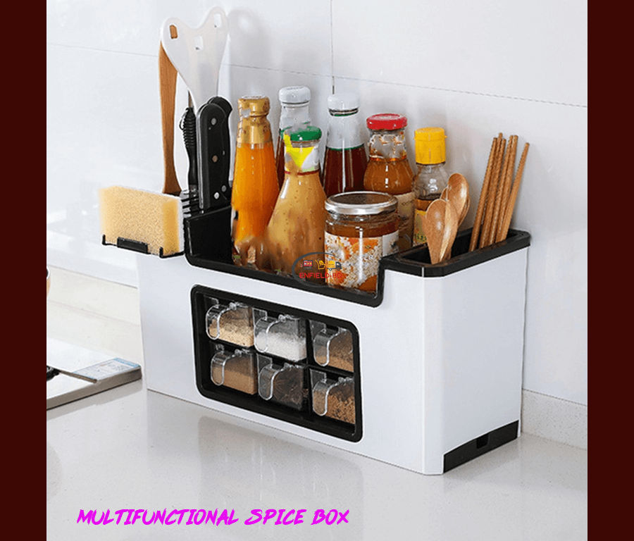 MULTIFUNCTIONAL SPICE BOX Shelf Spice Bottle Storage Rack