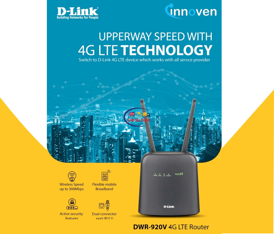 D-LINK DWR-920V GIGABIT WIRELESS WIFI N300 MODEM ROUTER