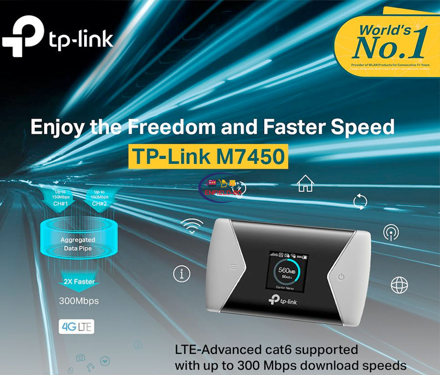 Tp-link Mobile Wi-fi Router M7450 300mbps 4G LTE-advanced