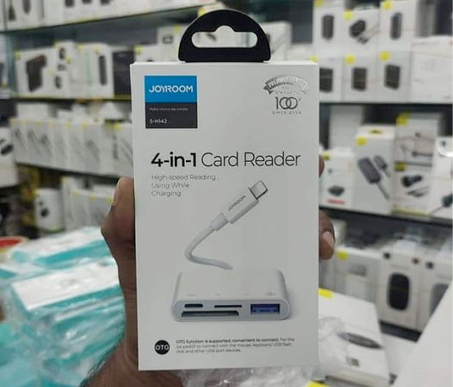 Joyroom S-H142 4-in-1 Card Reader With Lightning Connector