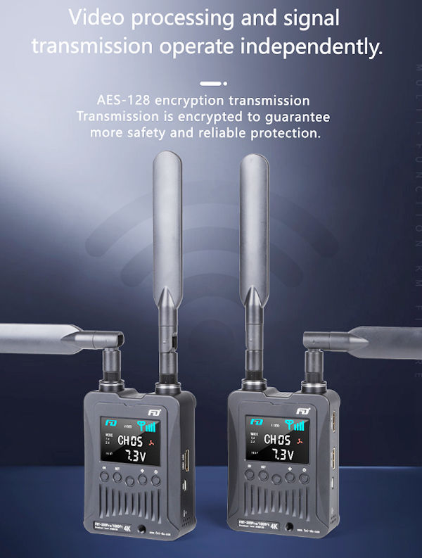 FD FWT-300 Pro Wireless Video Transmitter Receiver 300m 4K