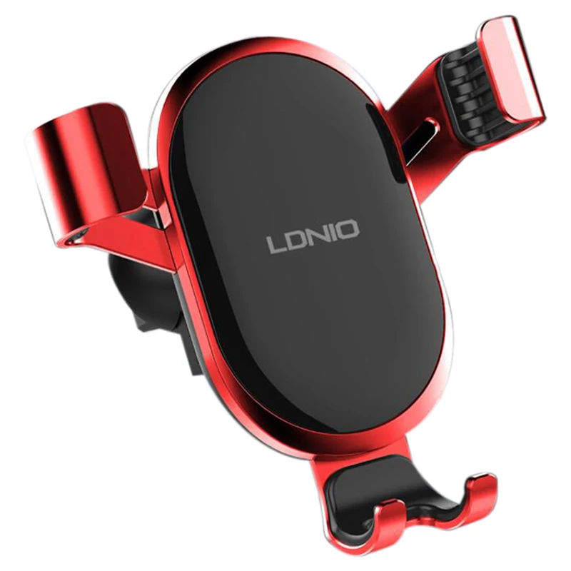 LDNIO Car Mount Phone Holder MG01 black + Red Gravity Lock