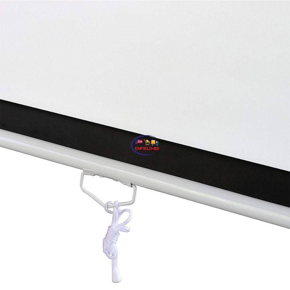 Manual Pull Down Projector Screen 70x70 inch HD Widescreen