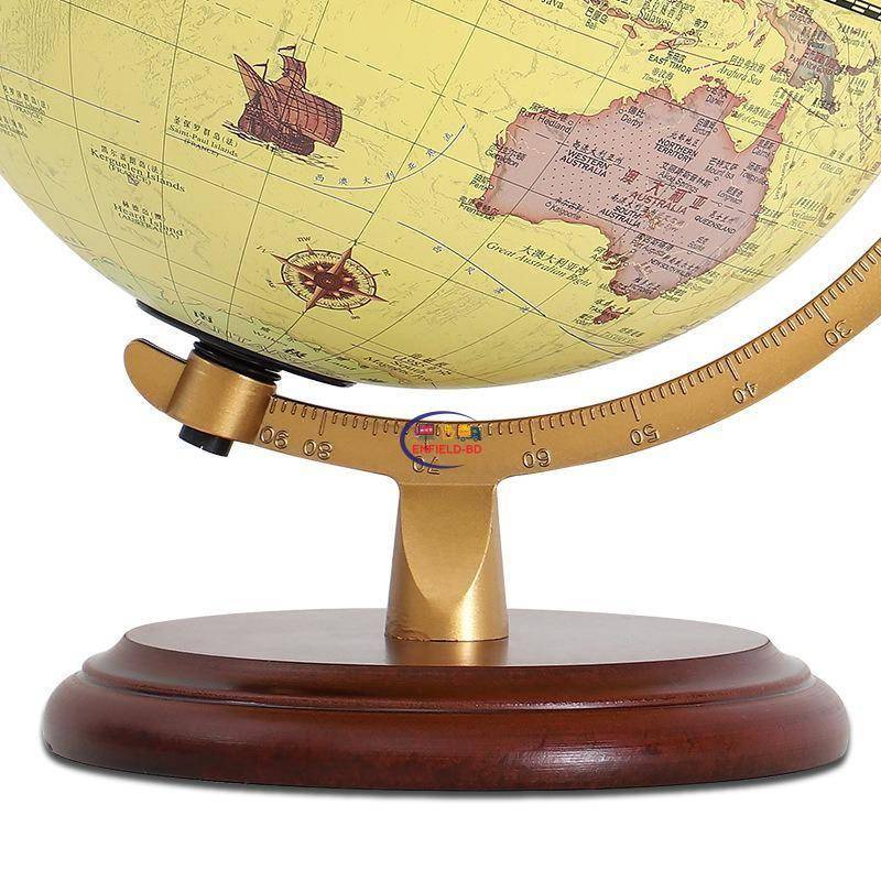 20/25/32cm Retro LED World Globe Map 360-degree Rotating