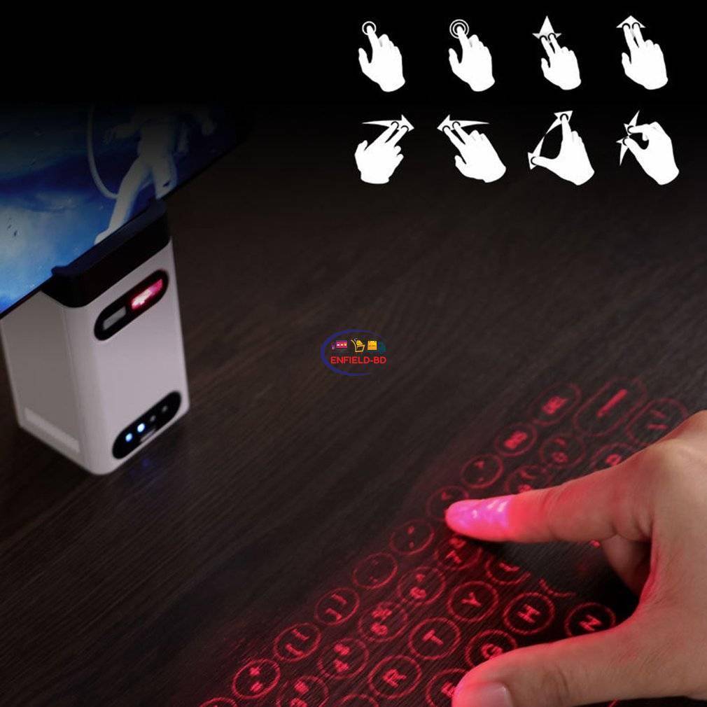 Wireless Bluetooth Laser Keyboard KB630-M1 Laser Projection