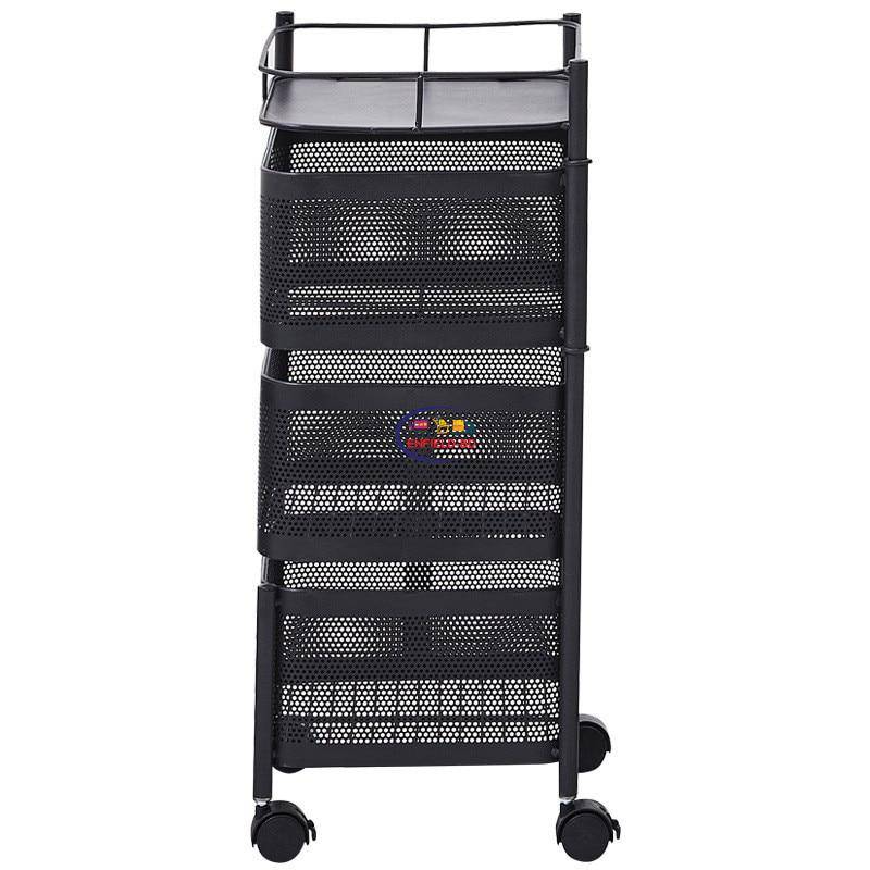 Rotating Multilayer Shelf White 5 LAYER [Square] Metal