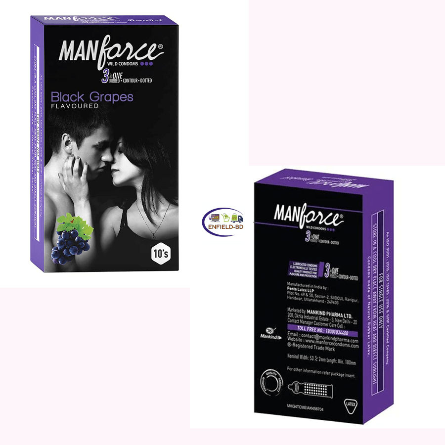 Original Manforce 3 In 1 (Ribbed Contour Dotted) Wild Black Grapes ...