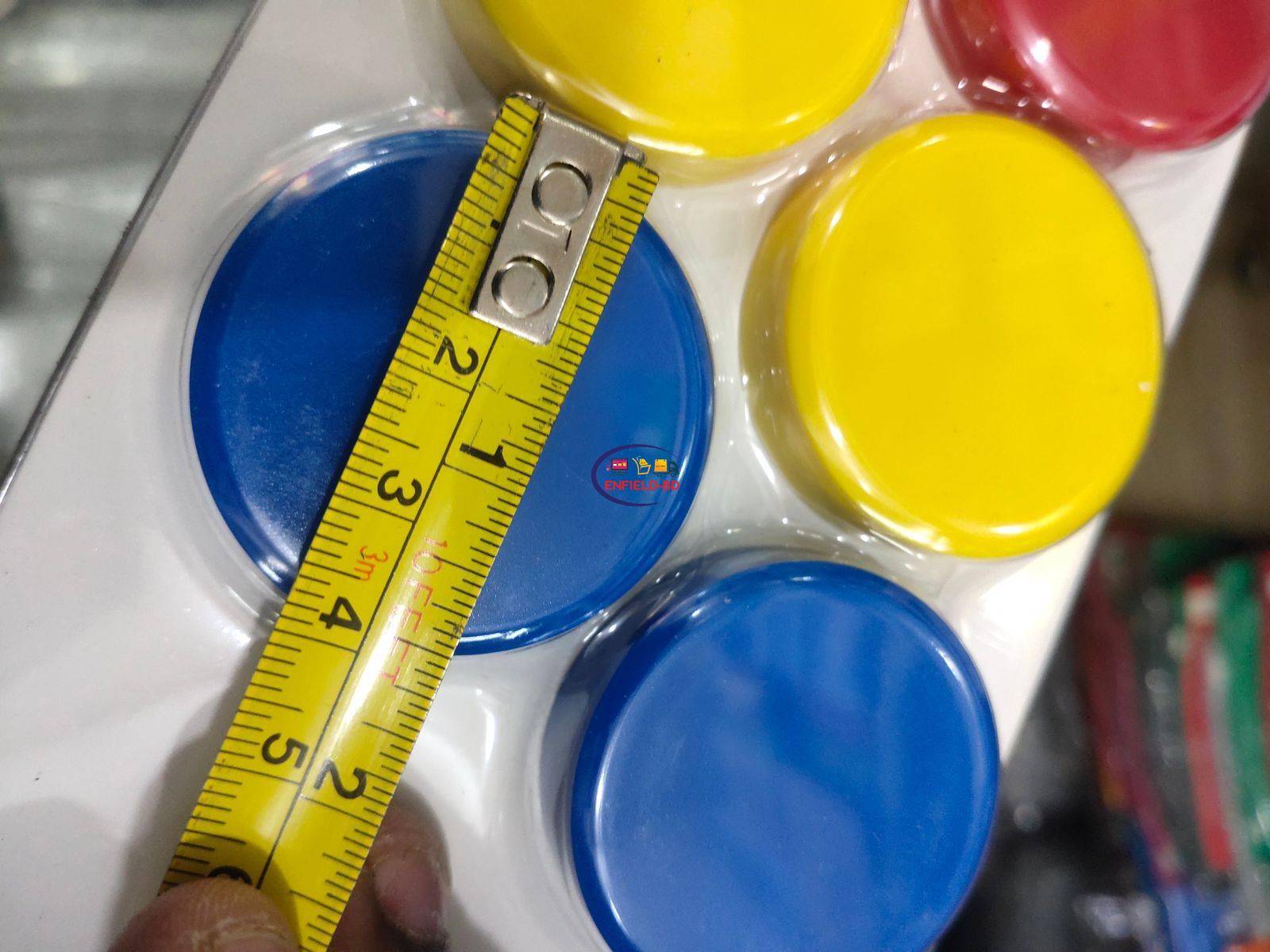 Whiteboard Magnet Button 100mm Magnetic Coin 3 Color