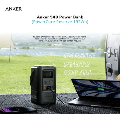 Anker 548 Power Bank (PowerCore Reserve 192Wh) - High
