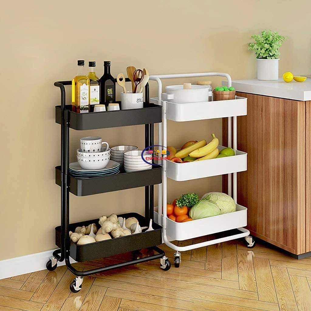 Foldable 3 Tier kitchen trolley Buy Now