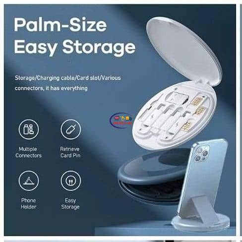 USB Cable Black White Storage Box