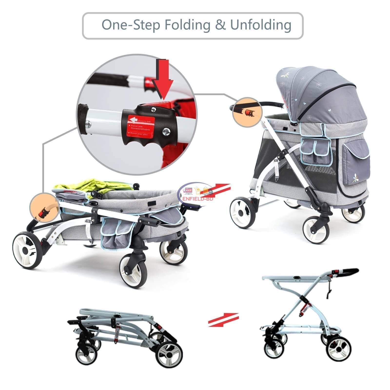 Familidoo Multi Functional Stroller | Black