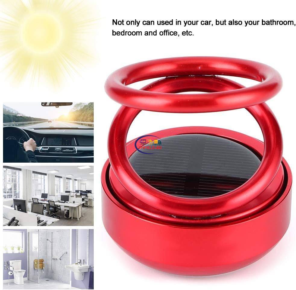 Car Solar Air Freshener Energy Rotating Aromatherapy Diffuser