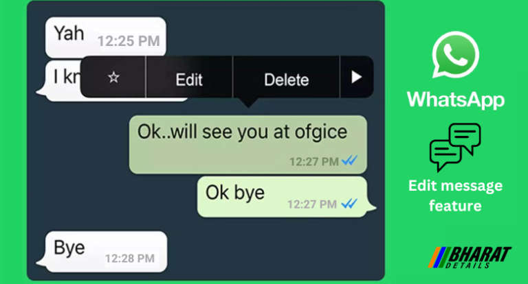 WhatsApp Introduces Message Editing Within A 15-Minute Window