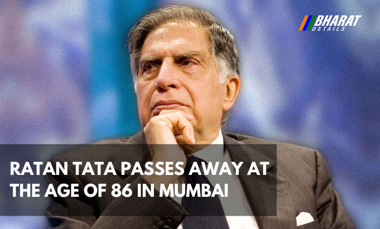 Ratan Tata Dies At 86 Pm Modi Anand Mahendra Offer Their Condolences Bharat Details