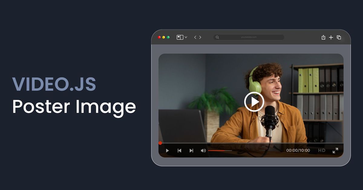How to add a poster image to Video.js player (and automate it)