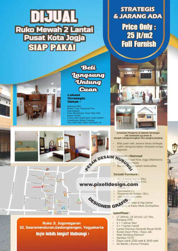 Contoh Brosur / Flyer Iklan Ruko Exclusive dan Menarik