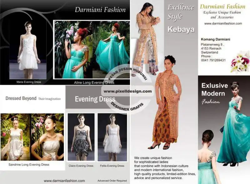 Contoh Brosur Cantik Iklan Fashion Baju Butik