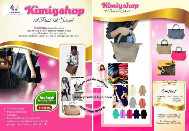 Contoh Brosur Iklan Tas yang Bagus
