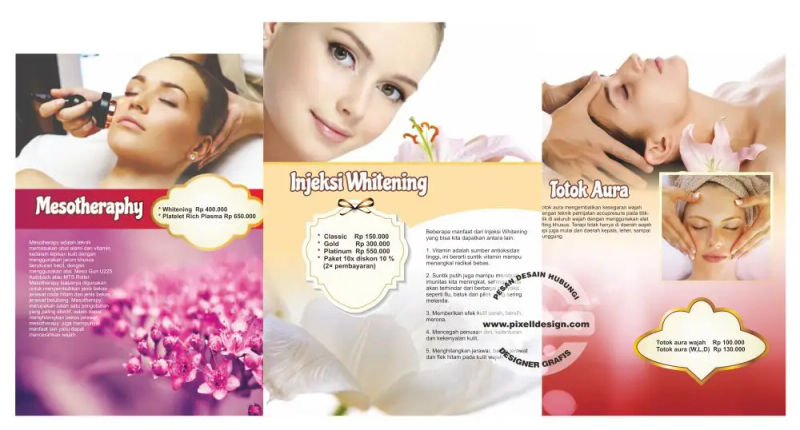 Contoh Iklan Spa, Skincare Kecantikan dan Salon