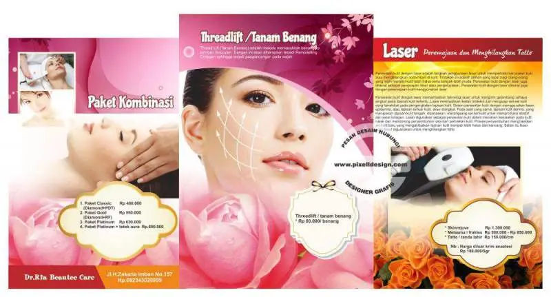 Contoh Iklan Spa, Skincare Kecantikan dan Salon