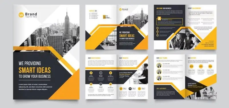 Contoh Desain Company Profile Sederhana Minimalis