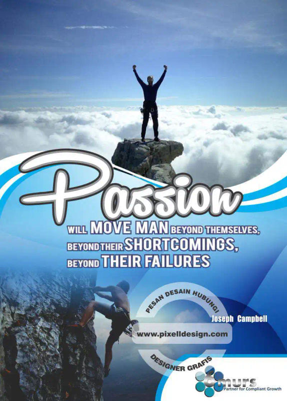 Contoh Desain Gambar Poster Motivasi