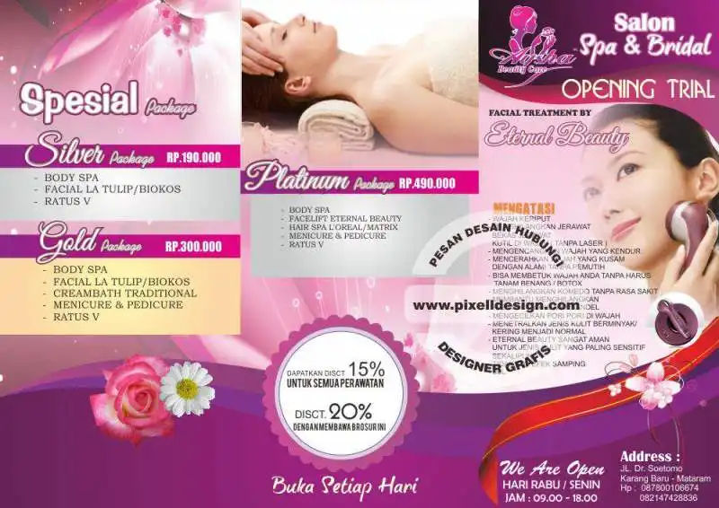 Contoh Iklan Spa, Skincare Kecantikan dan Salon