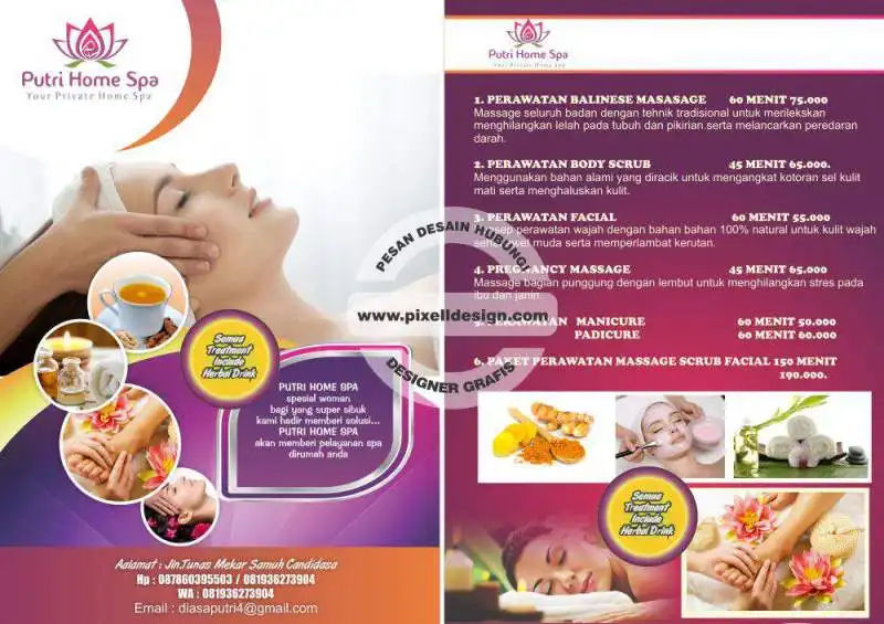 Contoh Iklan Spa, Skincare Kecantikan dan Salon