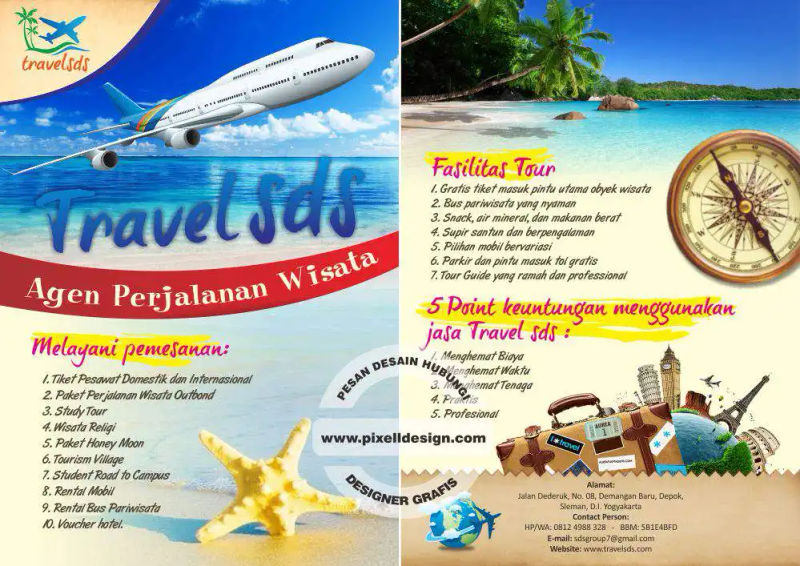 Contoh Brosur Travel Agent Wisata Menarik