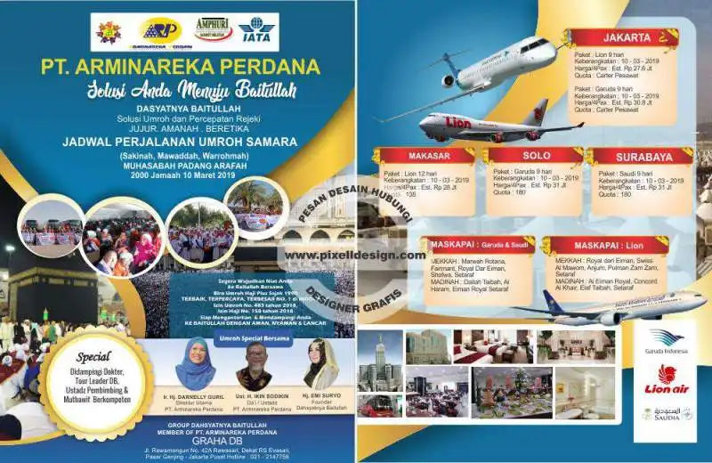 Contoh Brosur Umroh dan Haji Elegance dan Exclusive