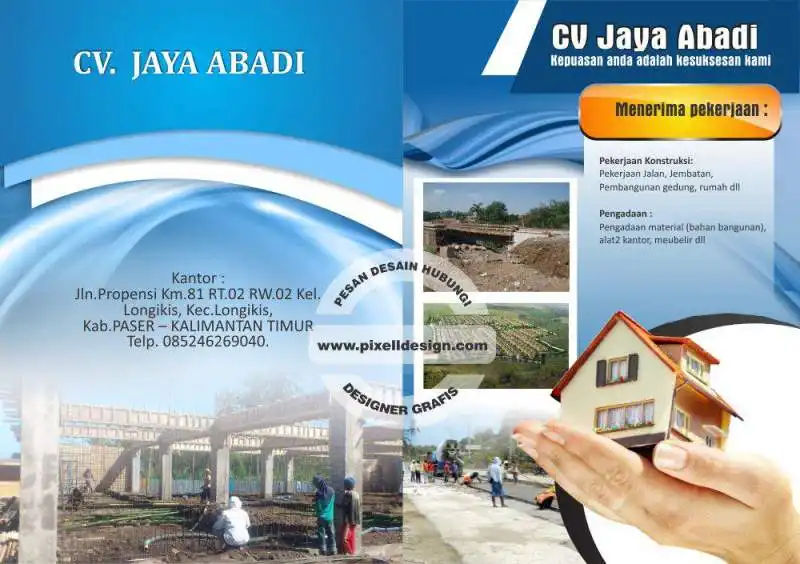 CV. JAYA ABADI - Desain Brosur Jasa Konstruksi