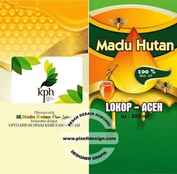 Contoh Kemasan dan Label Madu yang Bagus