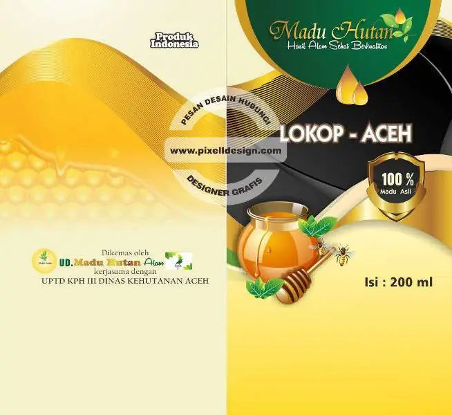 Contoh Kemasan dan Label Madu yang Bagus