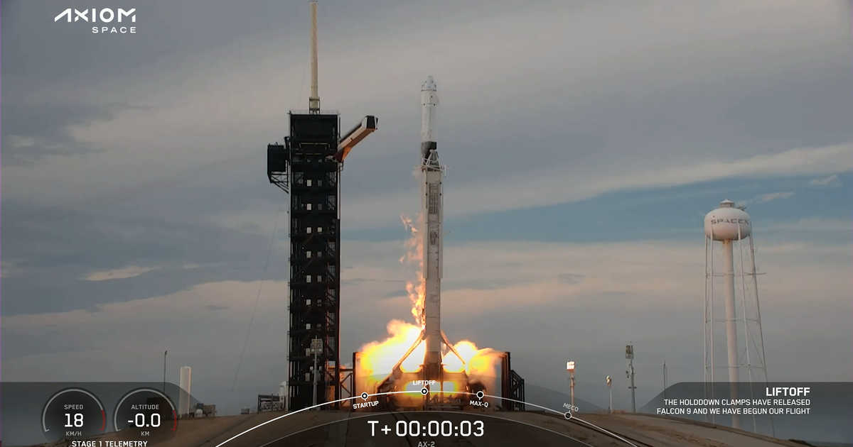 SpaceX Ax-2 Mission Launches to the International Space Station