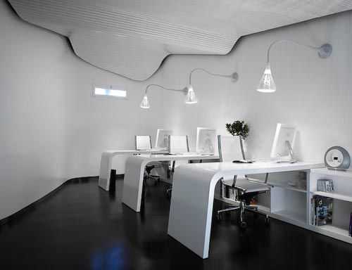 Futuristic Modern Office Interior Design Space #6536 | House Decoration ...