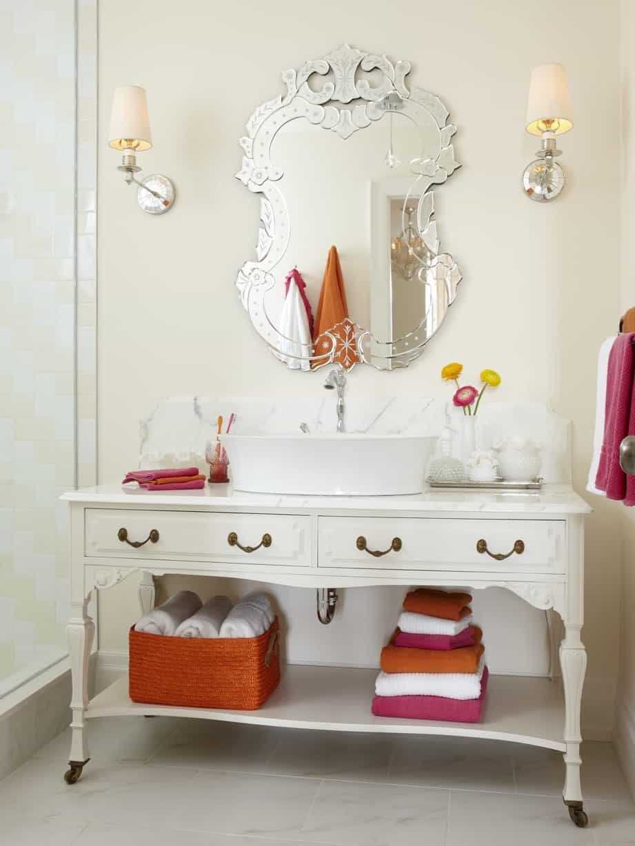 Cottage Style Bathroom Vanity #50803 | House Decoration Ideas