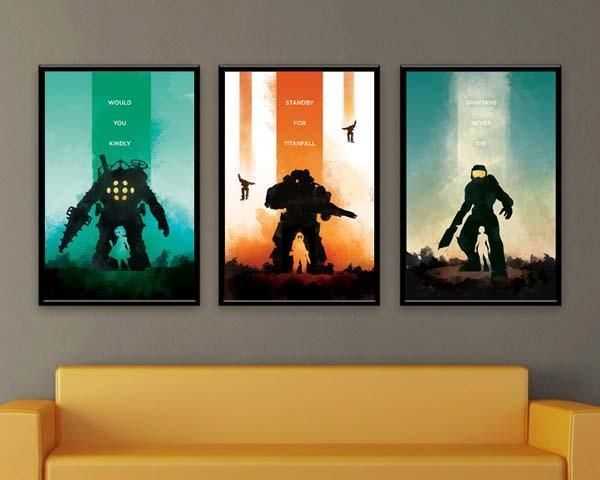 Wall Art: Video Game Wall Art (#1 of 20 Photos)