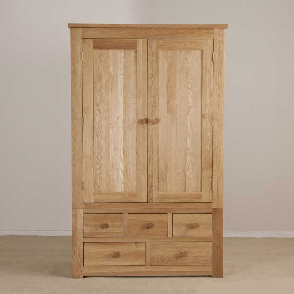 Image Gallery of Single Oak Wardrobes With Drawers (View 3 of 15 Photos)