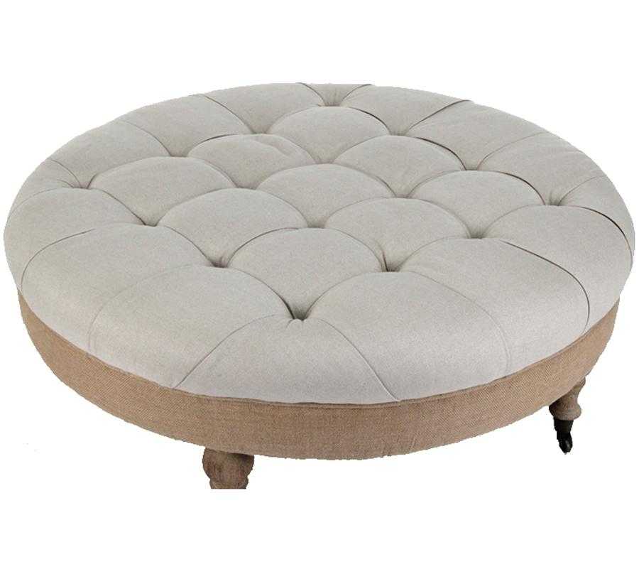 Best 10+ of Round Fabric Ottoman Coffee Tables