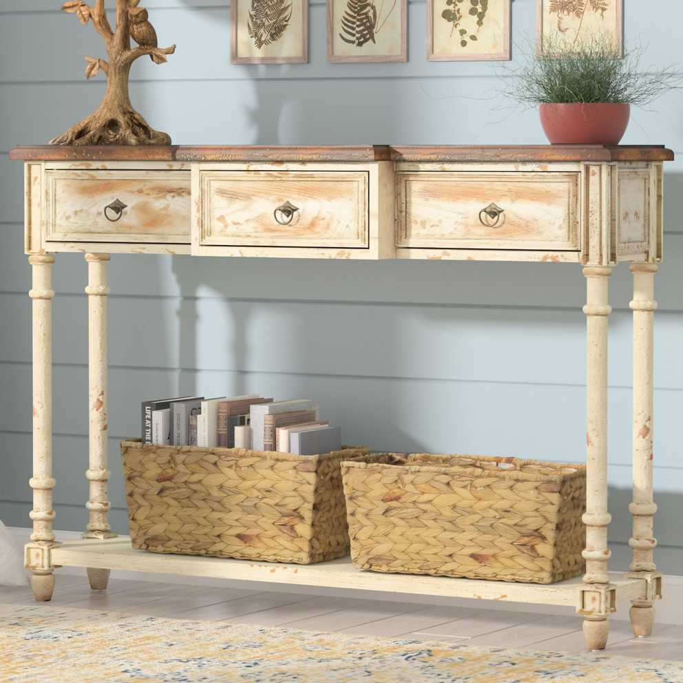 Distressed Console Table