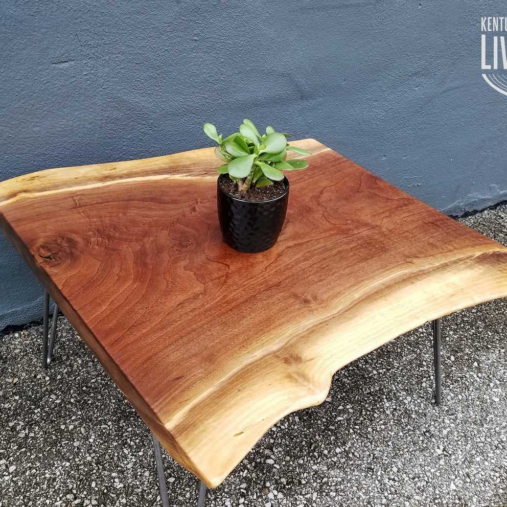 2023 Latest Rustic Walnut Wood Coffee Tables