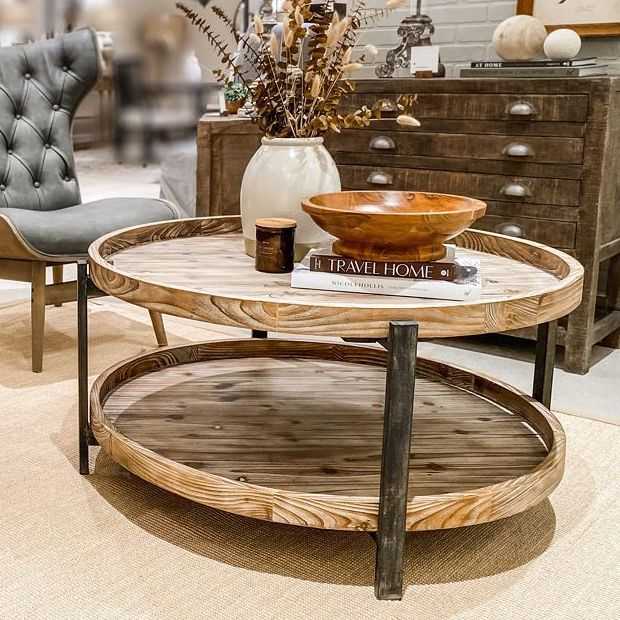 Photo Gallery of Rustic Round Coffee Tables (Showing 11 of 15 Photos)