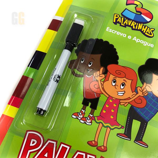 Livro Infantil - Escreva e Apague 3 Palavrinhas - Palavras| Idade 5+ Livro Infantil - Escreva e Apague 3 Palavrinhas - Palavras| Idade 5+