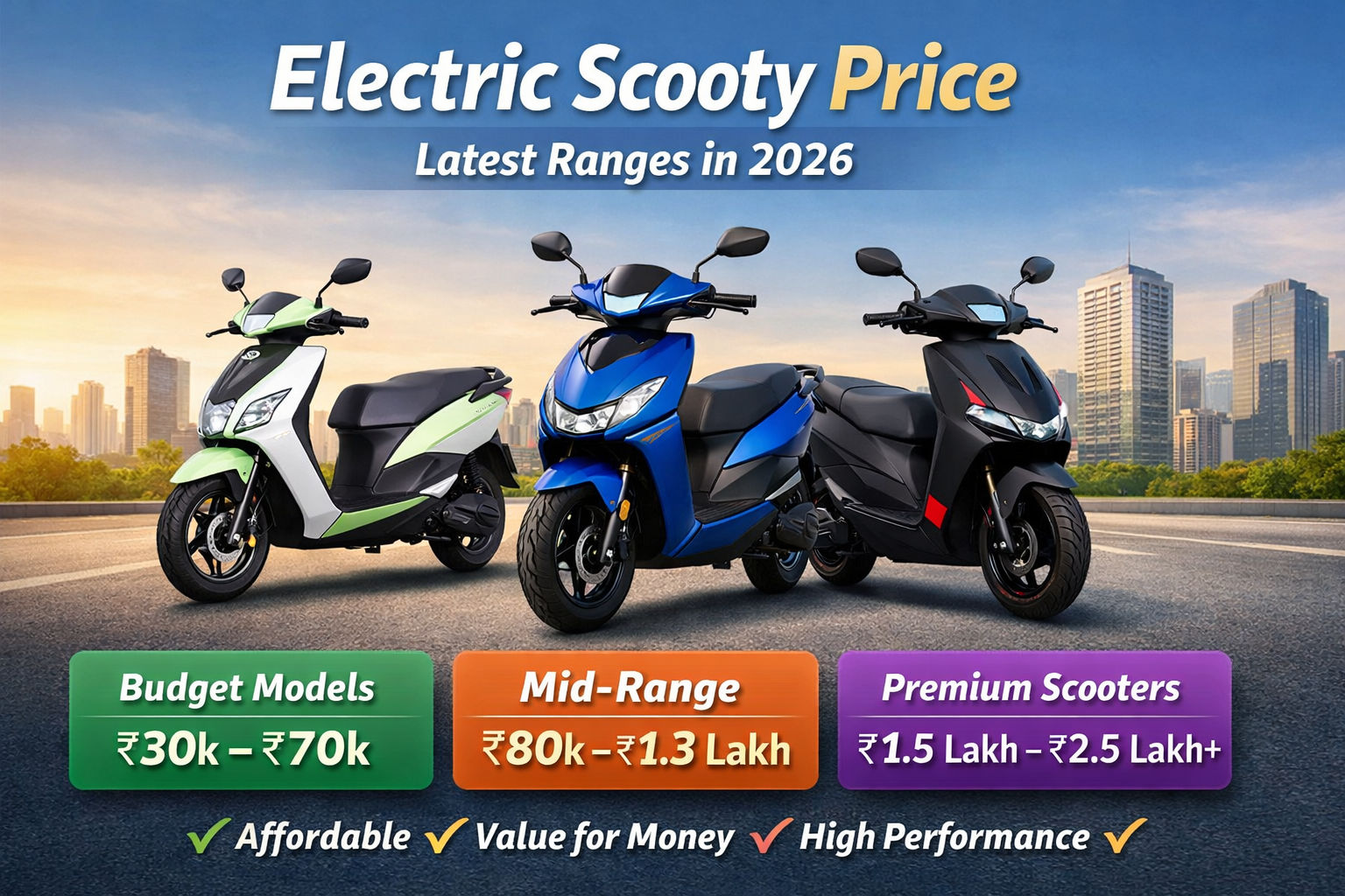 Electric Scooty Price List India 2025 â€“ Complete On-Road Price Guide ...